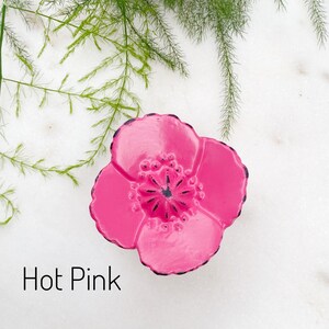 Flower Petal Knob, Pink Flower Knob, Shabby Chic Flower Knob, Spring Flower Knob, Four Petal ...