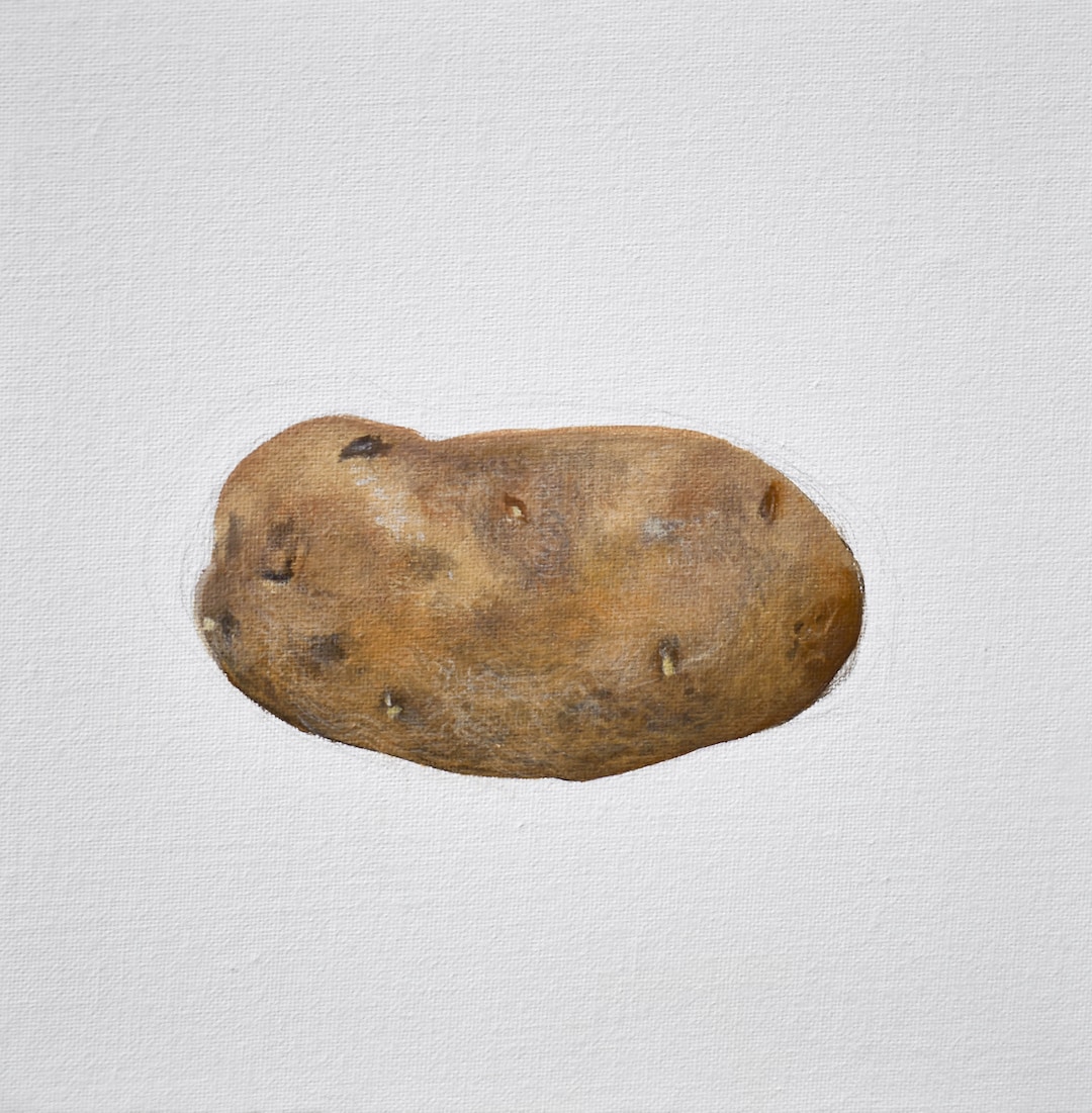 Perfect Potato, Painting, Art Print, Kitchen Art, Vegetable, Fine Art ...