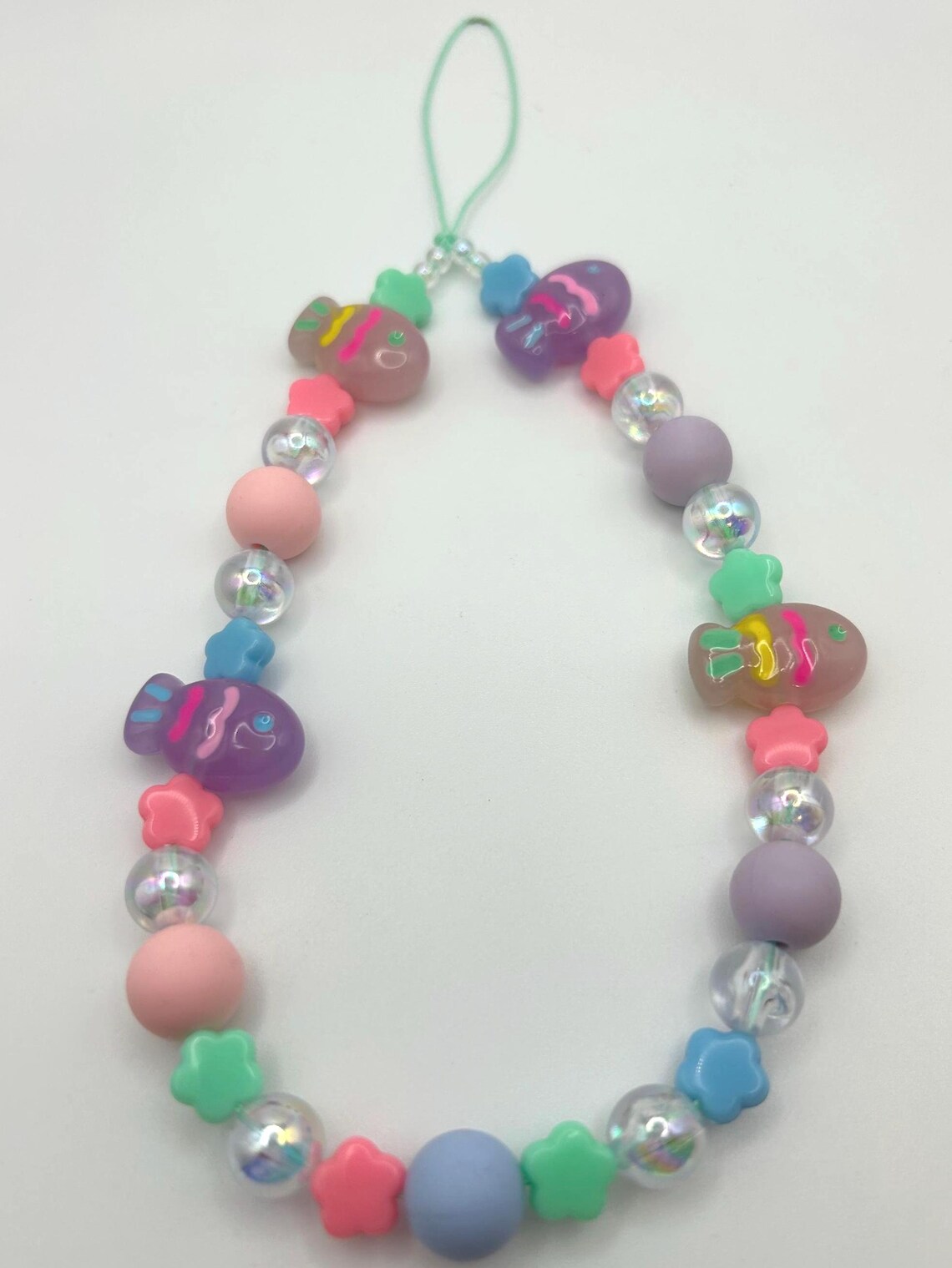 Pastel Fish Cell Phone Charm Strap - Etsy