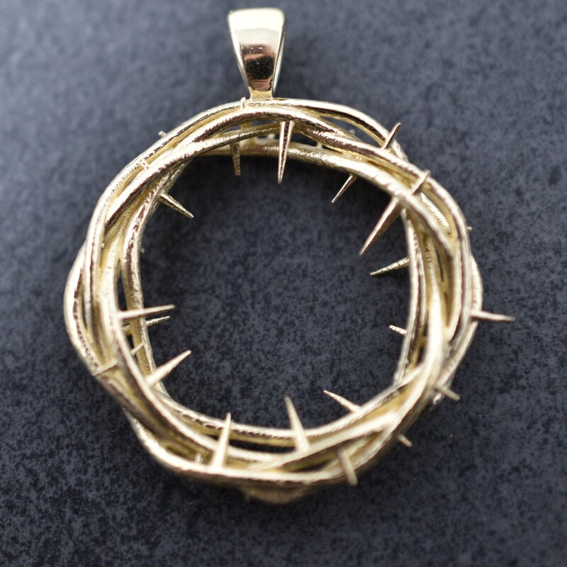 Cross and Crown Necklace - Etsy