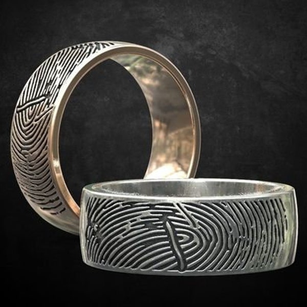 Fingerprint Ring - Etsy