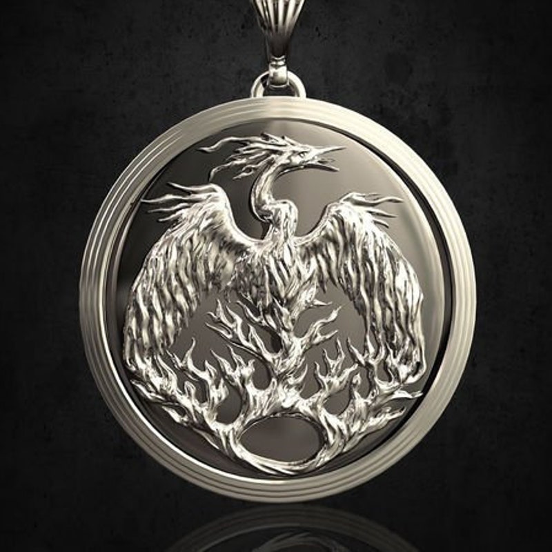 Phoenix Pendant - Etsy