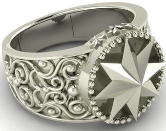 God Gold Ring - Etsy