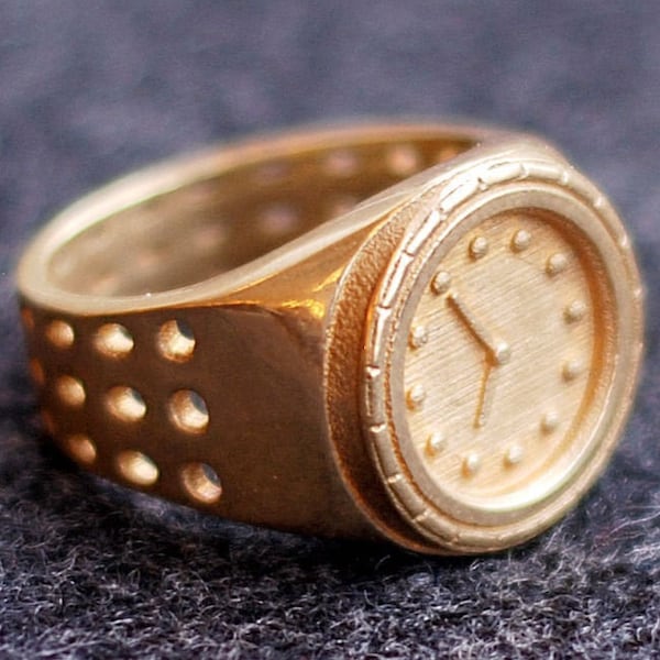 Clock Time Ring - Etsy
