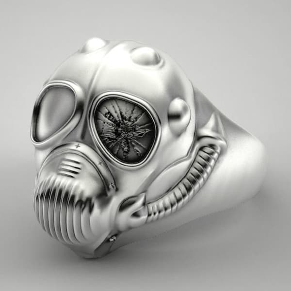 Gas Mask Ring - Etsy