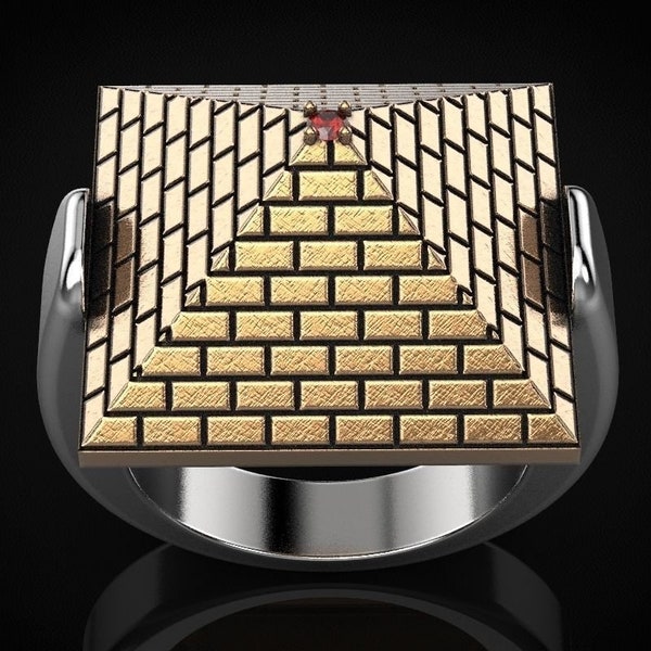 Pyramid Ring - Etsy