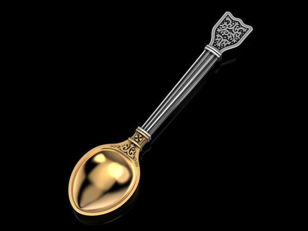 My Favorite Spoon *10k/14k/18k White, Yellow, Rose, Green Gold, Gold ...