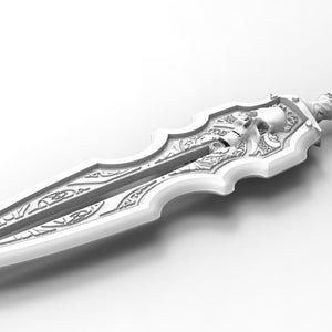Mournblade Dagger Pendant *10k/14k/18k White, Yellow, Rose, Green Gold ...