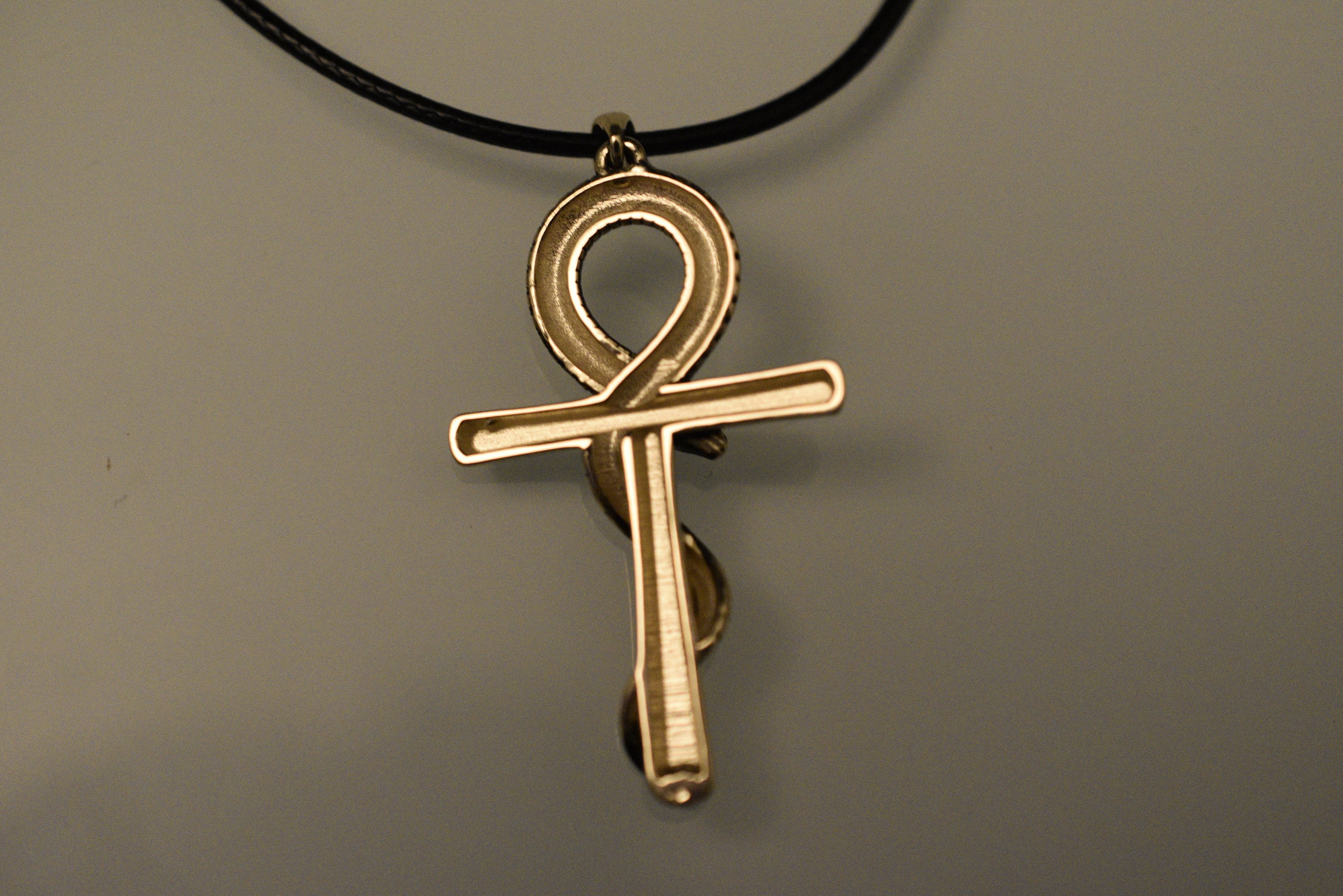 Serpent Ankh Pendant *10k/14k/18k White, Yellow, Rose, Green Gold, Gold ...