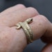 Black Mamba Snake Ring *10k/14k/18k White, Yellow, Rose, Green Gold ...