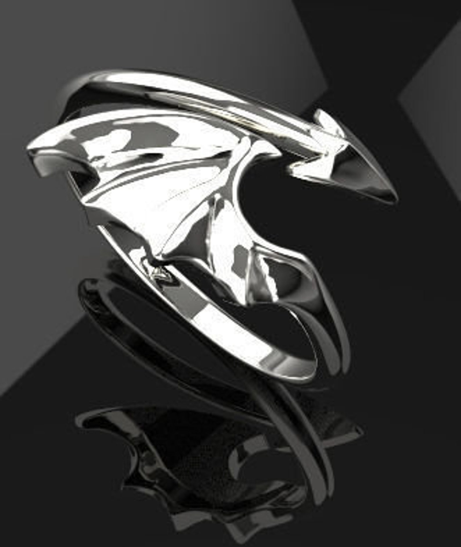 Modern Dragon Ring *10k/14k/18k White, Yellow, Rose, Green Gold, Gold ...
