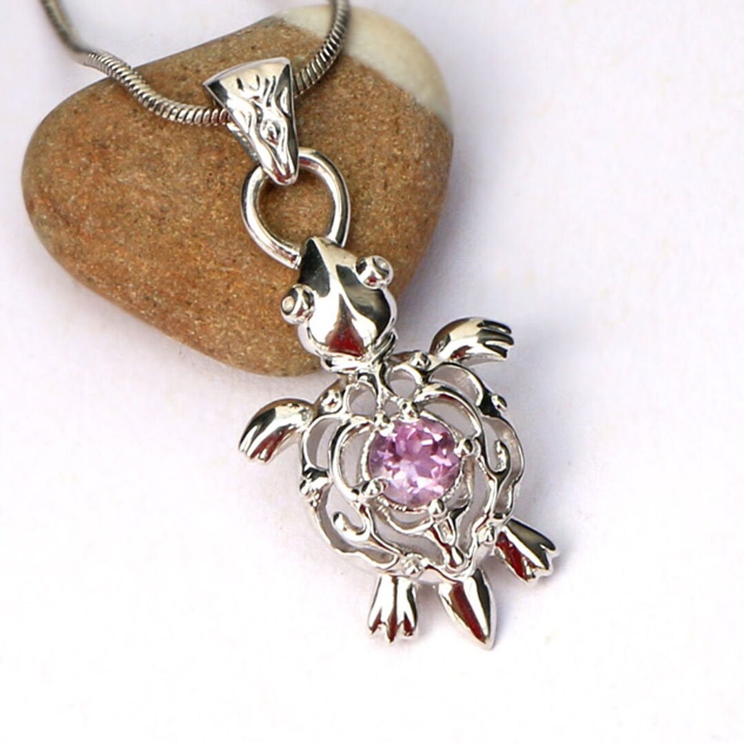 Filbert Turtle Pendant *10k/14k/18k White, Yellow, Rose, Green Gold ...