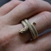 Black Mamba Snake Ring *10k/14k/18k White, Yellow, Rose, Green Gold ...