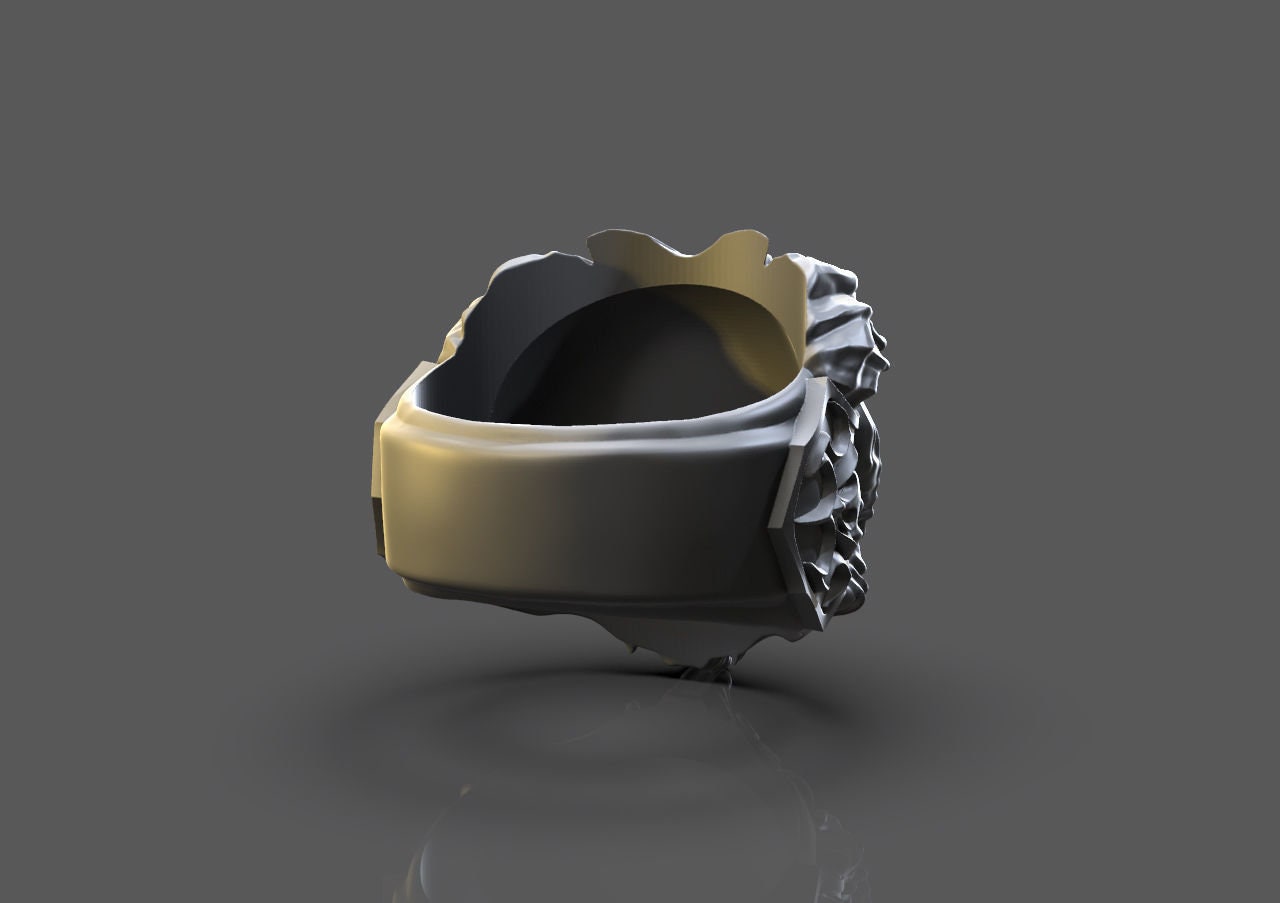 Ukobach Demon Ring *10k/14k/18k White, Yellow, Rose, Green Gold, Gold ...