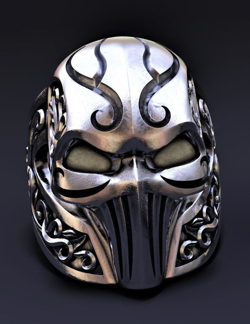 Eligos Demon Ring *10k/14k/18k White, Yellow, Rose, Green Gold, Gold ...