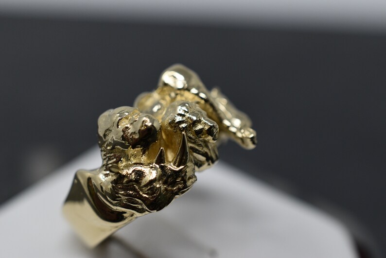 Safari Animal Ring *10k/14k/18k White, Yellow, Rose, Green Gold, Gold ...