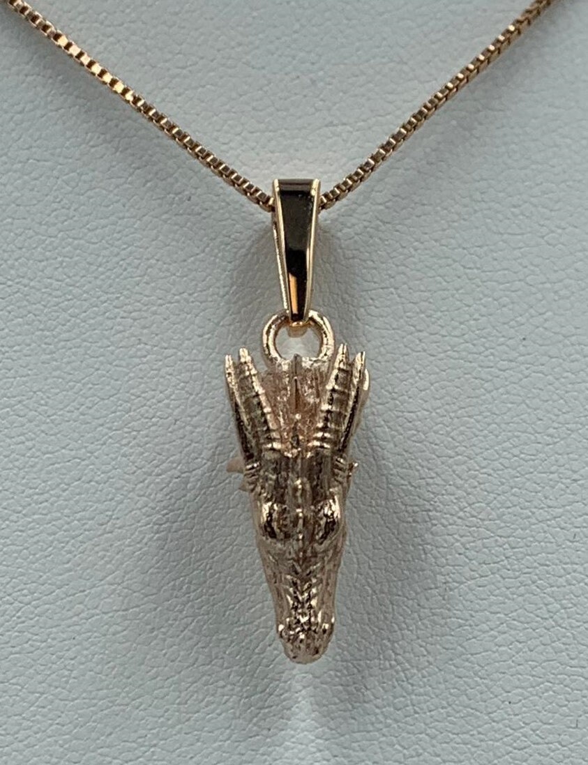 Abeloth Dragon Pendant *10k/14k/18k White, Yellow, Rose, Green Gold ...