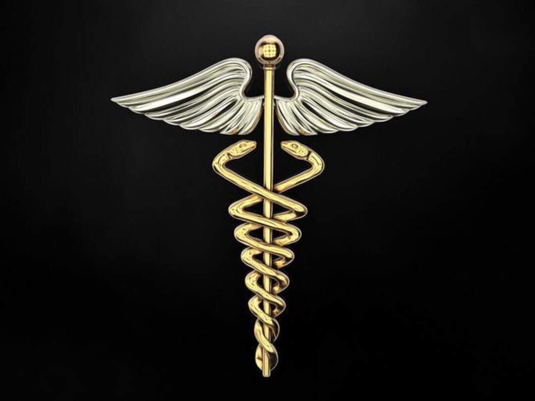 Wand of Hermes First Aid Pendant *10k/14k/18k White, Yellow, Rose ...