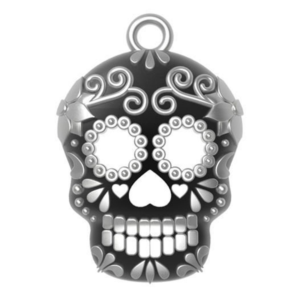 Coco Skull Pendant 10k/14k/18k White Yellow Rose Green - Etsy