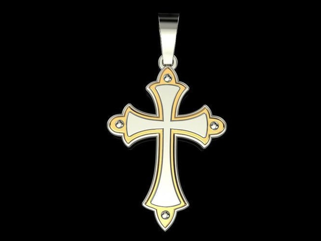 Pope Francis Cross Pendant *10k/14k/18k White, Yellow, Rose, Green Gold ...