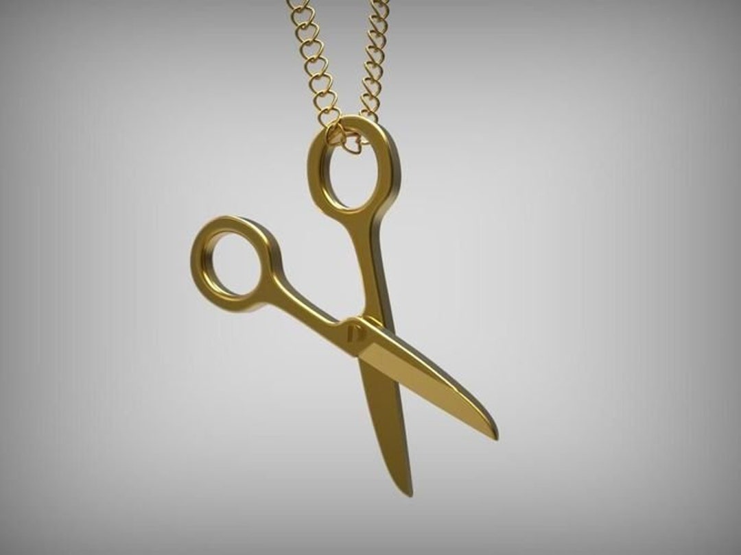 Snip Snip Scissor Pendant *10k/14k/18k White, Yellow, Rose, Green Gold ...