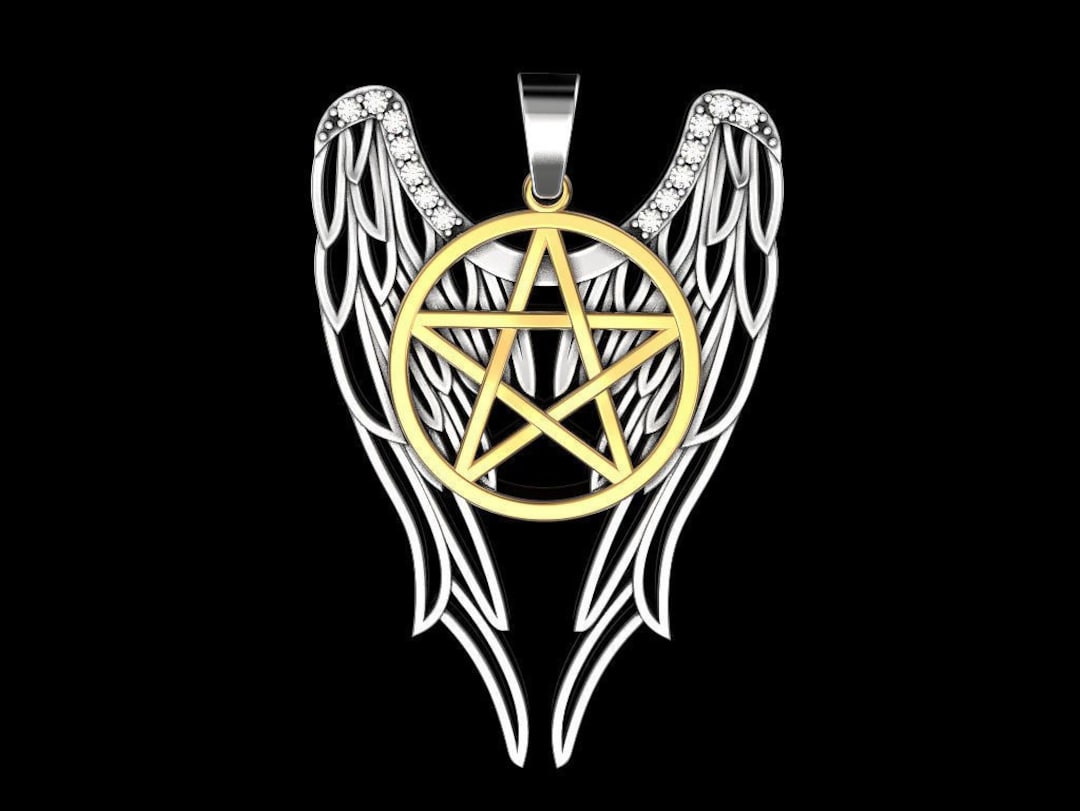 Protection Pentagram Pendant *moissanite With 10k/14k/18k White, Yellow ...