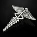 Wand of Hermes First Aid Pendant *10k/14k/18k White, Yellow, Rose ...