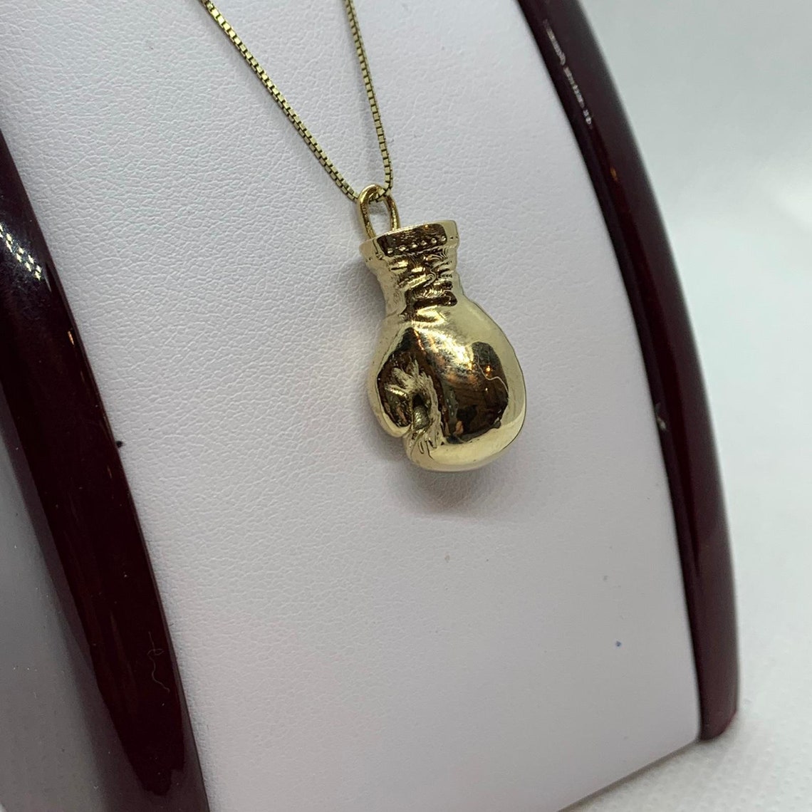Fighter Boxing Glove Pendant *10k/14k/18k White, Yellow Rose Green Gold ...