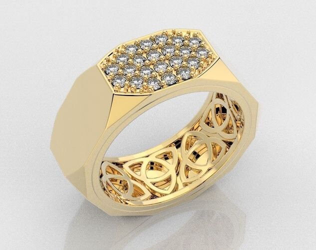 Trinity Knot Washer Ring *moissanite With 10k/14k/18k White, Yellow ...