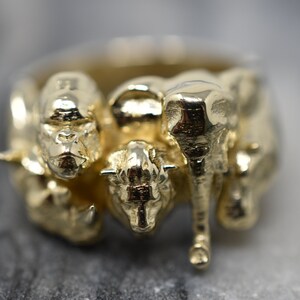 Safari Animal Ring *10k/14k/18k White, Yellow, Rose, Green Gold, Gold ...