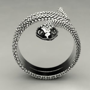 Kaa Snake Ring *moissanite With 10k/14k/18k White, Yellow, Rose Green ...