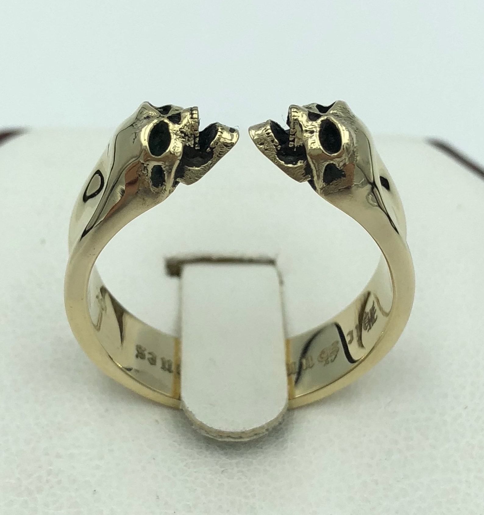 Joker Skull Ring *10k/14k/18k White, Yellow, Rose Green Gold, Gold ...