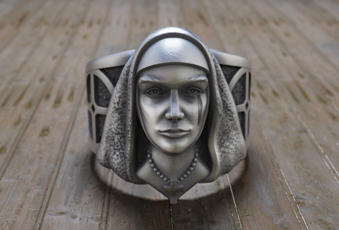Mother Superior Nun Ring *10k/14k/18k White, Yellow, Rose, Green Gold ...