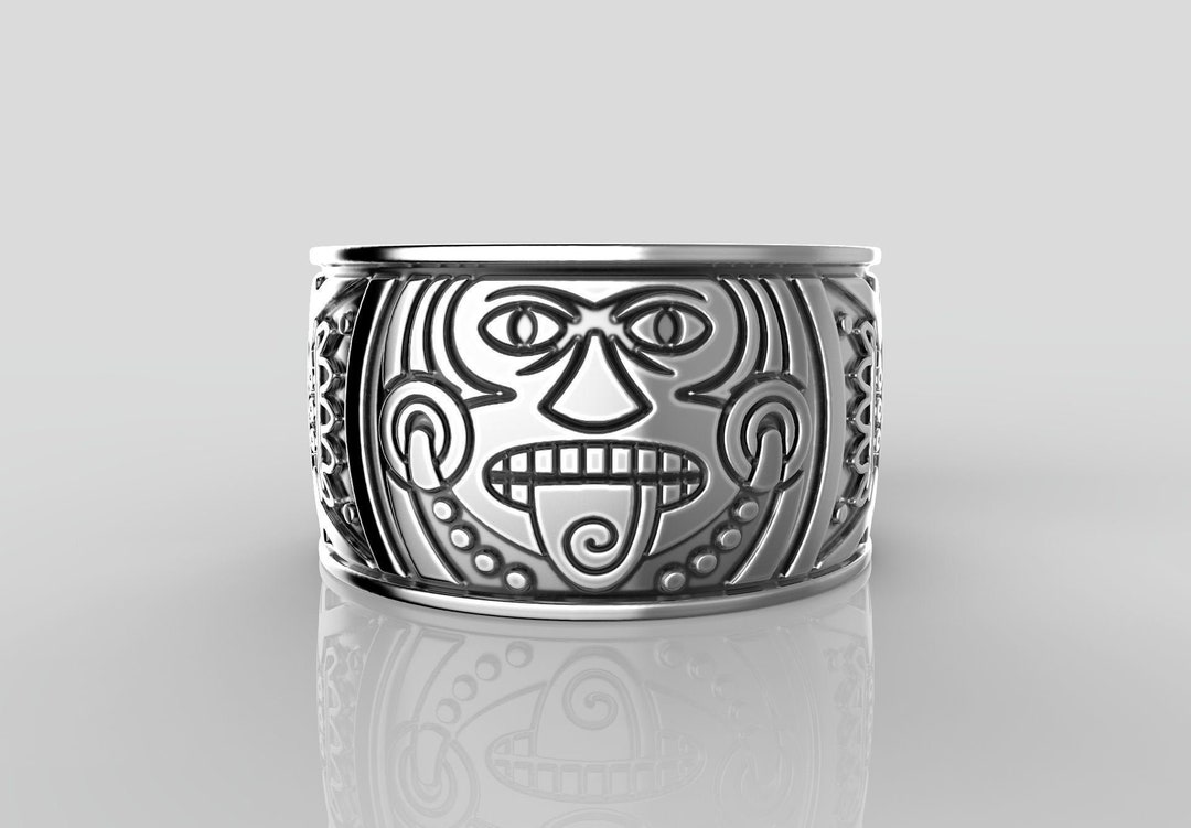 Mayan Calendar Ring *10k/14k/18k White, Yellow, Rose, Green Gold, Gold ...