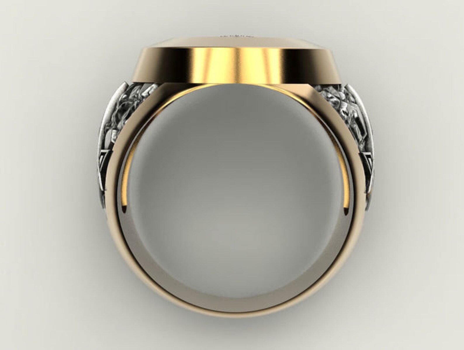 Apprentice Masonic Ring *moissanite With 10k/14k/18k White, Yellow ...