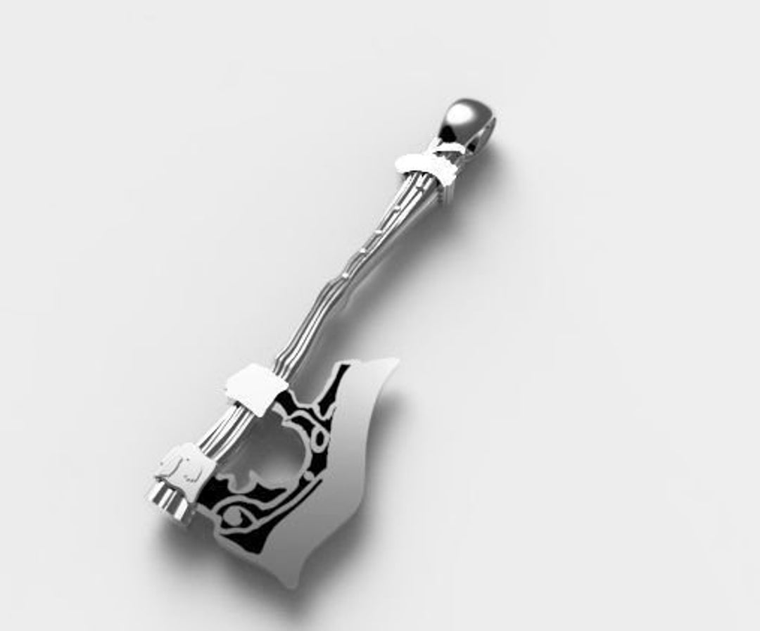 Forseti Axe Pendant *10k/14k/18k White, Yellow, Rose, Green Gold, Gold ...