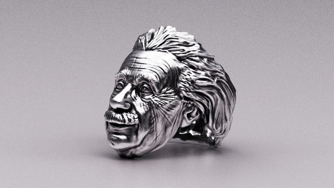 Brilliant Einstein Ring *10k/14k/18k White, Yellow, Rose, Green Gold ...