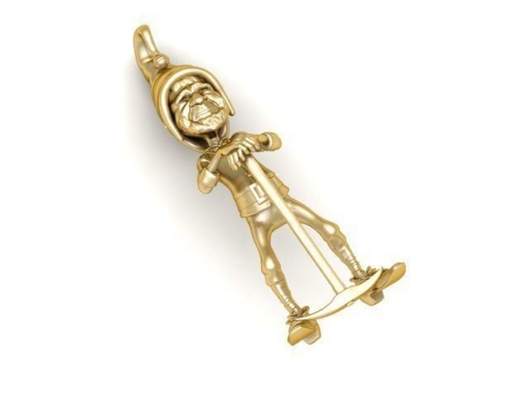 Old Prospector Pendant *10k/14k/18k White, Yellow, Rose, Green Gold ...