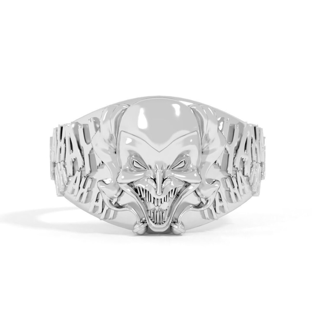 Dark Jester Ring *10k/14k/18k White, Yellow, Rose, Green Gold, Gold ...