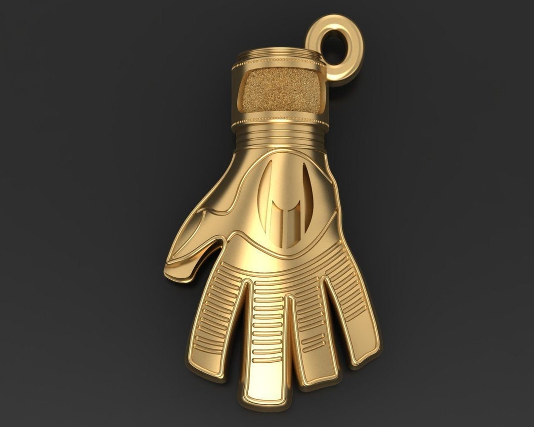 Keeper Soccer Pendant *10k/14k/18k White, Yellow, Rose, Green Gold ...