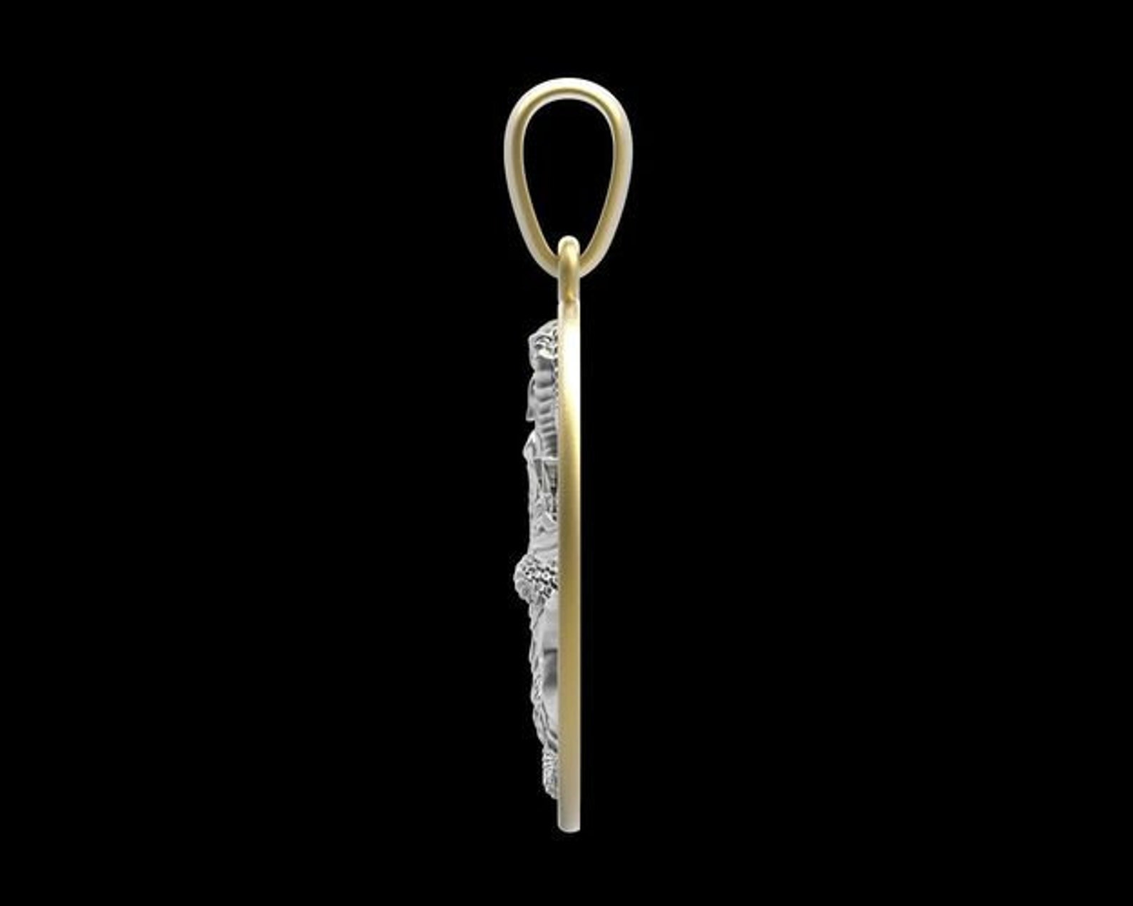 Capricorn Snake Pendant *10k/14k/18k White, Yellow, Rose, Green Gold ...