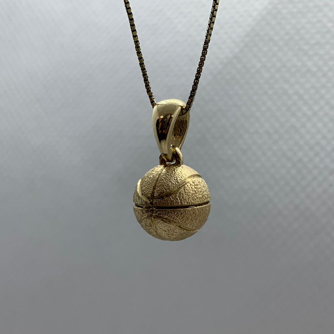 Slam Dunk Basketball Pendant *10k/14k/18k White, Yellow, Rose Green ...