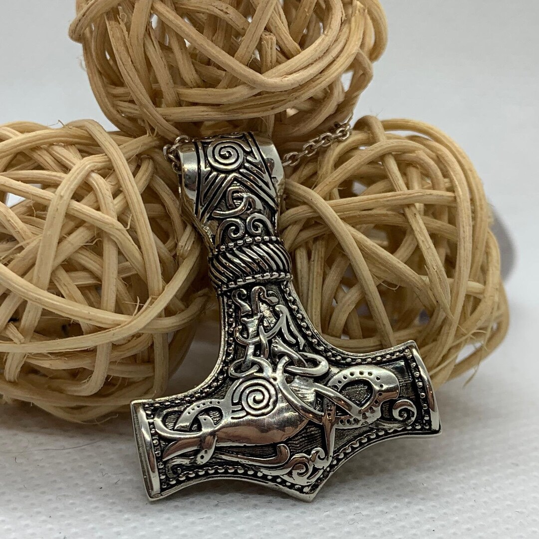 Viking Hammer Pendant*10k/14k/18k White, Yellow, Rose, Gold and Silver ...