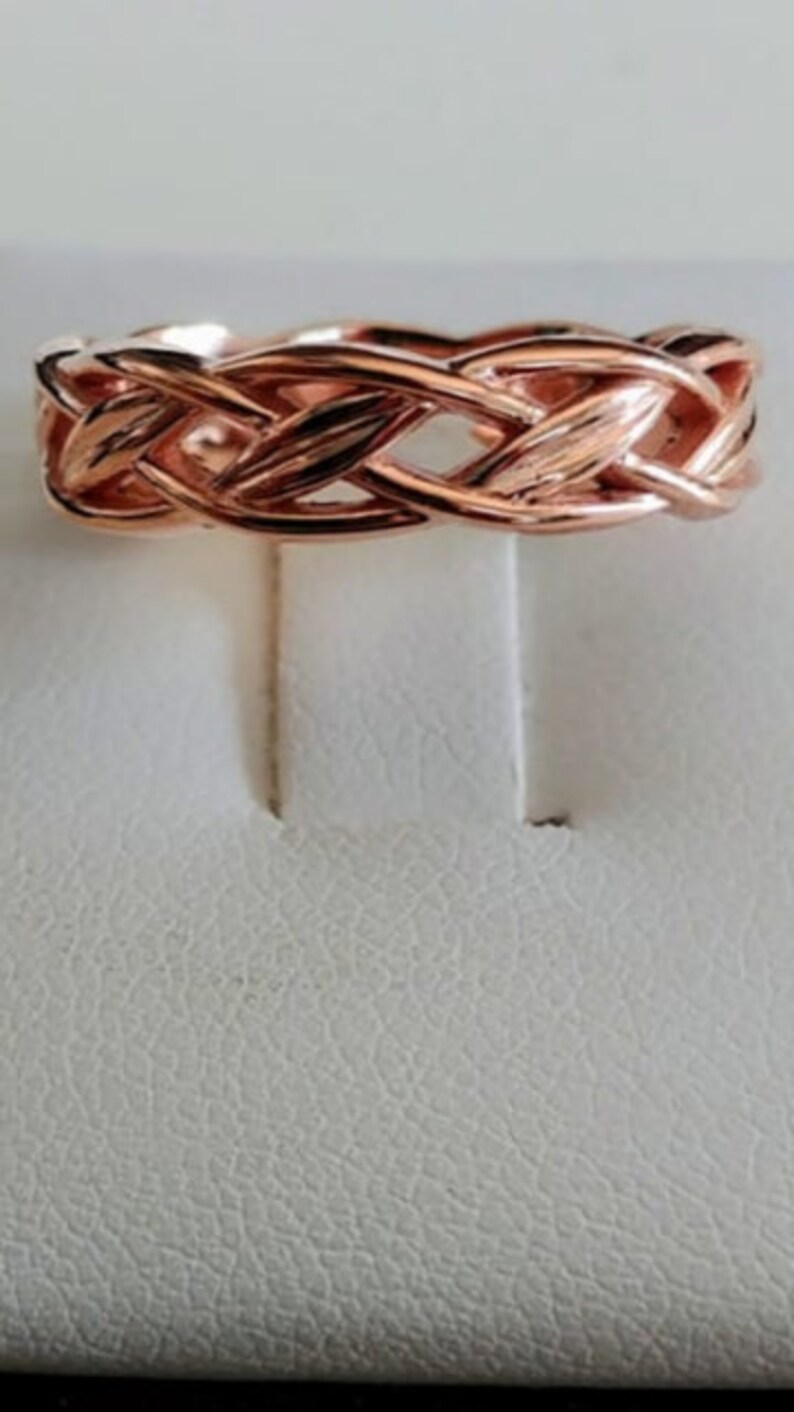 Love Intertwined Ring 10k/14k/18k White Yellow Rose Green | Etsy