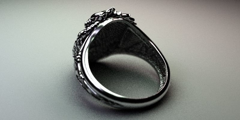 Dragon Skull Ring 10k/14k/18k White Yellow Rose Green - Etsy