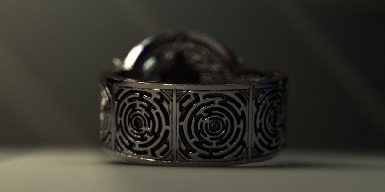 Chutzpar Minotaur Ring 10k/14k/18k White Yellow Rose Green | Etsy