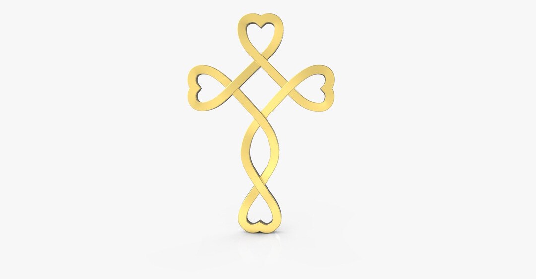 Martha Cross Pendant *10k/14k/18k White, Yellow, Rose, Green Gold, Gold ...
