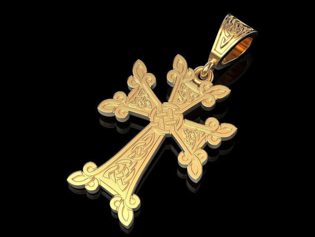 Pope John Paul II Cross Pendant *10k/14k/18k White, Yellow, Rose, Green ...