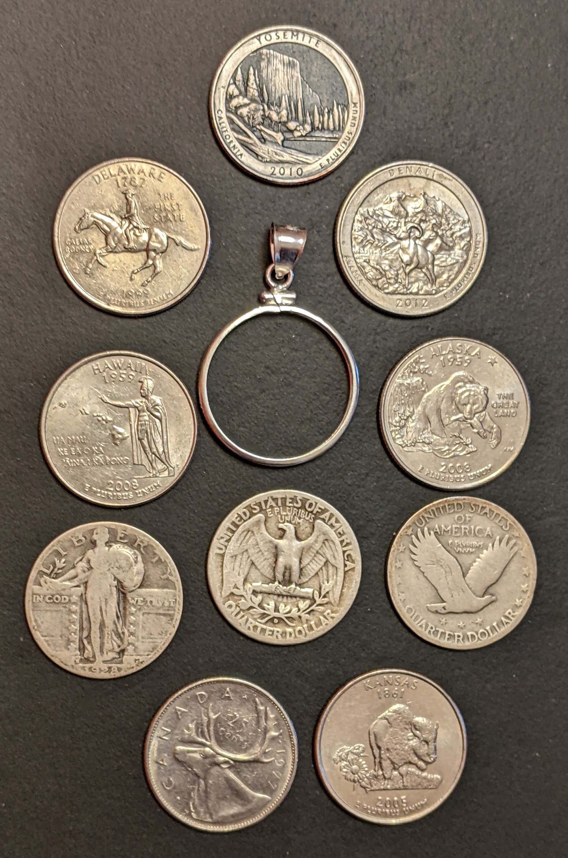 SOLID Sterling Silver Coin Bezel-frame for US & Foreign Coins - Etsy