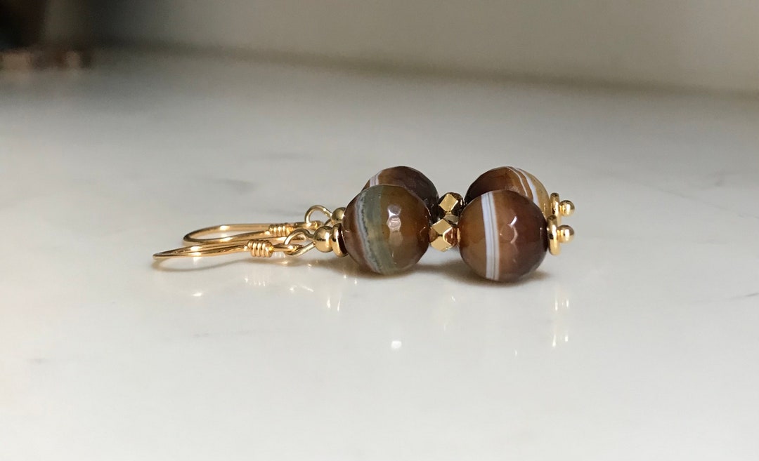 Stunning Botswana Agate + Thai Hill Tribe Silver 24k Gold Vermeil ...